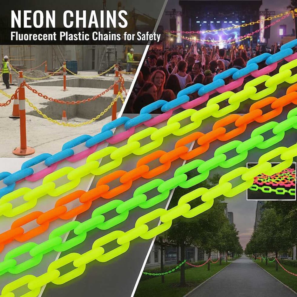 Neon Chains _Fluorescent Plastic Chains for Safety - Pinkbrand.com